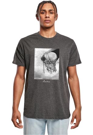 Mister Tee Herren T-Shirt Ballin 2.0 Tee, T-Shirt mit Fotoprint f&uuml;r M&auml;nner, Regular Fit, Streetwear, Charcoal, L