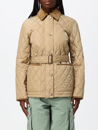 Burberry Kurze gesteppte Nylonjacke von mit Cordkragen