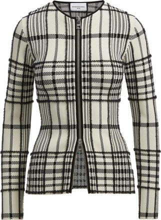 Brandon Maxwell cardigan Greer à fermeture zippée - Tons neutres