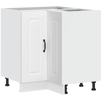 vidaXL Vidaxl - Armoire dangle de cuisine Kalmar blanc bois ding&eacute;nierie