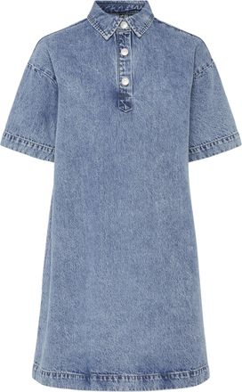 Pieces Pckenya Ss A-Shape Denim Dress Noos Bc