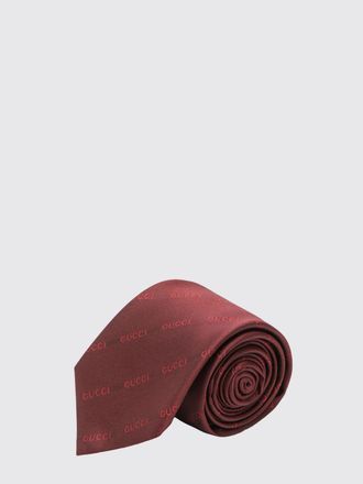 Gucci Cravate en soie avec motif jacquard &agrave; logo all-over