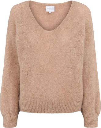 Americandreams Americandreams, Femme, Pulls, Brun, Taille: 38 FR Milana LS Alpaca Pullover