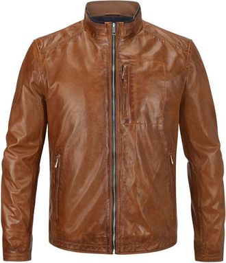 Milestone Herren Lederjacke MSJUMPER