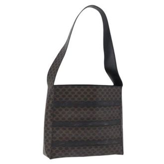 Celine Pre-owned Macadam Canvas Umh&auml;ngetasche - - Pre-owned - Damen - Braun - ONE SIZE
