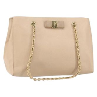 Ferragamo Sac bandouli&egrave;re Pre-owned - Femme - Pre-owned - Beige - Taille: ONE Size