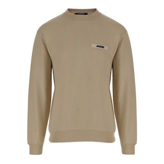 Jacquemus Homme, Sweatshirts et sweats &agrave; capuche, Beige, Taille: M Le SweaT-shirt Gros Grain SweaT-shirt