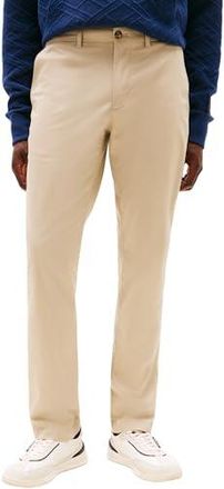 Tommy Hilfiger Chino Homme Denton Printed Structure Straight Fit, Beige (Sandalwood), 32W/30L