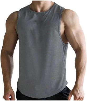 Generic D&eacute;bardeur de sport pour homme - Sans manches - Pour la course &agrave; pied, le sport - Basiques - Maillot dentra&icirc;nement musculaire - Pour l&eacute;t&eacute;, la plage, le