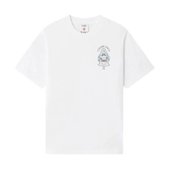 Casablanca Hotel Emblem T-Shirt - - Tops - Herren - Wei&szlig; - M