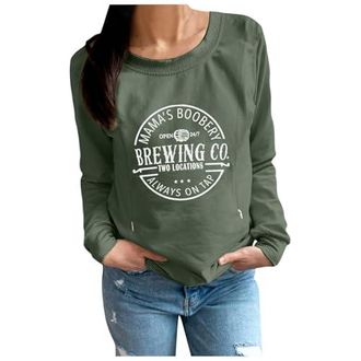 Generic Sweat-Shirt dallaitement d&eacute;contract&eacute; pour Femmes, Confortable, avec Fermeture &eacute;clair, Hauts Pull dallaitement, Pull de Maman Pull Noir Capuche