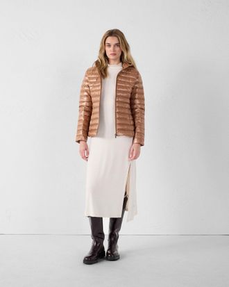 Jott Doudoune l&eacute;g&egrave;re &agrave; capuche Sucre roux Cloe shiny - Taille S