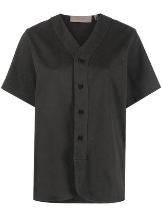 Fear of God haut en jersey &agrave; col v - Noir