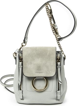 Chlo&eacute; Crossbody Bags - Small Faye Backpack - Gr. unisize - in Blau - f&uuml;r Damen