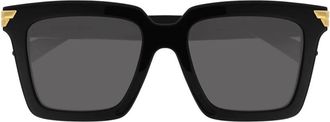 Bottega Veneta unisex, Accessoires, Noir, Taille: 53 MM Lunettes de soleil carr&eacute;es