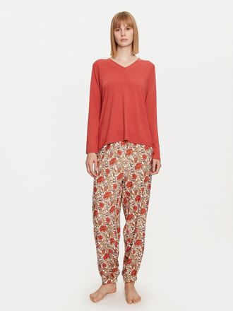 Selmark Pyjama Flores P6973 Orange Regular Fit