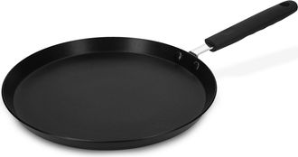 Navaris Crêpespfanne Pfannkuchenpfanne Palatschinkenpfanne - Ø26cm Pfanne für Crêpes Pancakes - alle Kochflächen - Antihaftbeschichtung - Schwarz