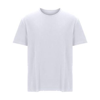 Generic T-shirts &agrave; col rond pour homme - Chemise d&eacute;contract&eacute;e unie - Classique - Tendance - Basique - Respirant - Confortable - L&eacute;ger - Manches courtes - Pour
