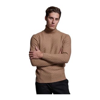 Altea Merino Rollkragenpullover - - Knitwear - Herren - Braun - 2XL