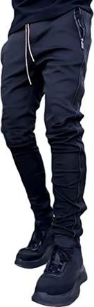 ORANDESIGNE Homme Pantalon Cargo Sport Jogging Pantalon Réfléchissant Jogger Slim Fit Décontractée Multi Poches Ceinture Élastique Casual Activewear Long Pants B 