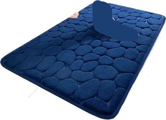 Generic 3D rutschfeste Badezimmermatte, Badematten, saugf&auml;higer Fu&szlig;matte, Teppich, Kopfsteinpflaster, gepr&auml;gter T&uuml;rboden, maschinenwaschbar, schnell trocknend