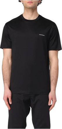 Emporio Armani Homme, Tops, Noir, Taille: 3XL Short Sleeve Crew Neck TShirt