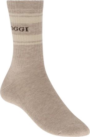 Boggi Milano Homme, Sous-v&ecirc;tements, Beige, Taille: ONE Size B Striped Logo Socks