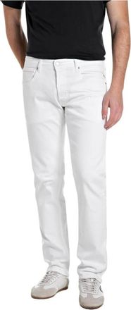 Replay Homme, Jeans, Blanc, Taille: W32 Grover Straight Fit Jeans
