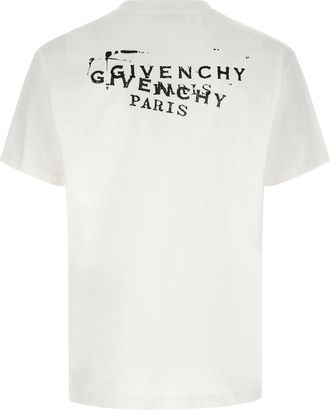 Givenchy Logo-Stamped Cotton T-Shirt - White