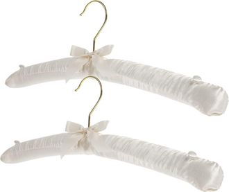 Cabilock 2st&uuml;cke Gepolsterte Kleiderb&uuml;gel F&uuml;r Hochzeitskleider Robuste B&uuml;gel Mit Rutschfesten Kn&ouml;pfen Mantelb&uuml;gel F&uuml;r Haushalt