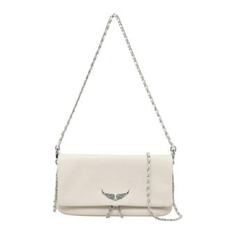 Zadig&Voltaire Femme, Sacs, Beige, Taille: ONE Size Rock Clutch