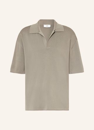 Ami Ami Paris Strick-Poloshirt grau