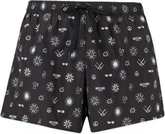 Moschino Homme, Maillots de bain, Noir, Taille: 2XL V3A4237-9416 Swim Shorts