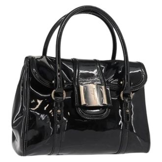 Ferragamo Pre-owned Handtasche aus beschichtetem Canvas - - Pre-owned - Damen - Schwarzk - ONE SIZE