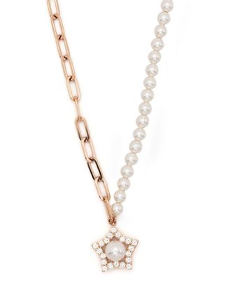 Swarovski collier Stella serti de cristal &agrave; &eacute;toile - Blanc
