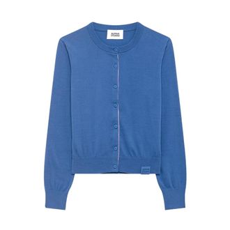 Alpha Studio Rebecca Cardigan - - Knitwear - Damen - Blau - L