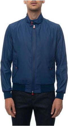 Kiton Bomberjacke mit steifem Kragen - - Jackets - Herren - Blau - L