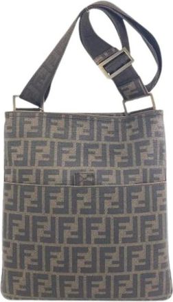Fendi Pre-owned Vintage Zucca Shoulder Bag - Femme - Pre-owned - Brun - Taille: ONE Size