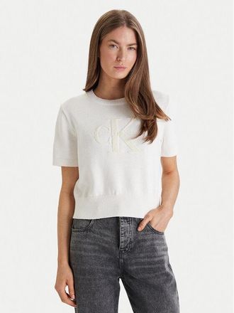 Calvin Klein Jeans Pullover Chunky LV044E306G Beige Regular Fit