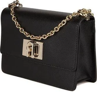 Furla Leather Crossbody Bag - Black