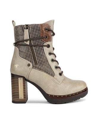 Mustang Jeans Mustang Schn&uuml;rschuhe 1336-510 Beige