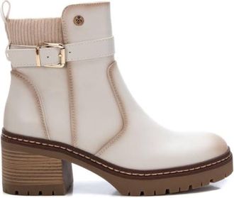 Xti Bottines décontractées Femme Beige - Chaussures confortables et polyvalentes - Mode décontractée - Modèle 14337104 (Taille36)