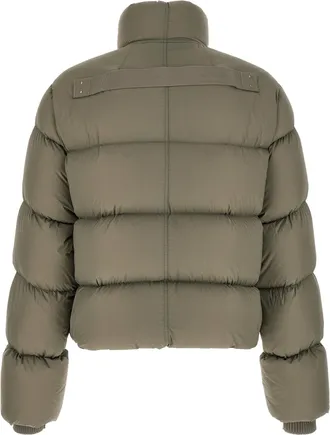 Rick Owens Mens Bicolor Nylon Full-Length Jacket Clothing