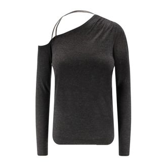 Brunello Cucinelli Damen, Strickwaren, Grau, LGr&ouml;&szlig;e