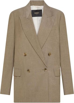 Seventy Femme, Vestes, Beige, Taille: 44 FR abiti Poliestere