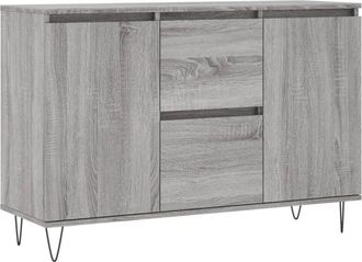 vidaXL Buffet sonoma gris 104x35x70 cm bois ding&eacute;nierie