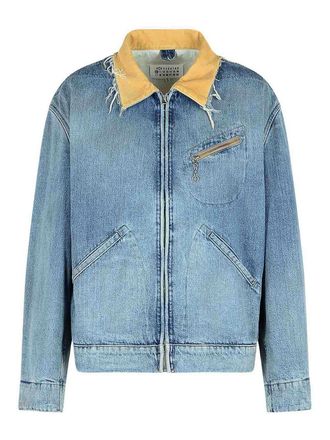 Maison Margiela Veste En Jean - Bleu Clair