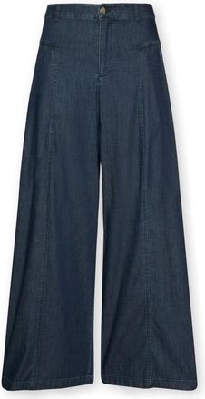 Elena Miro Femme, Jeans, Bleu, Taille: 52 FR Wanda Wide Leg Jeans
