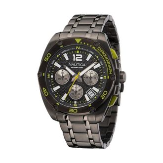 Nautica Homme, Accessoires, Noir, Taille: ONE Size Montre Chronographe