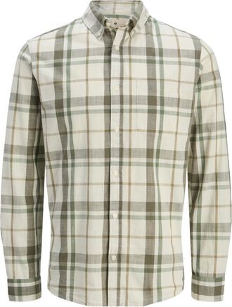 Jack & Jones Jprblubrook Slub Check L/S Shirt